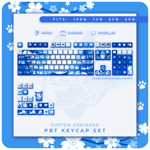 Exclusive PBT Keycap Set: Will of the Wisp – bun & bloom's